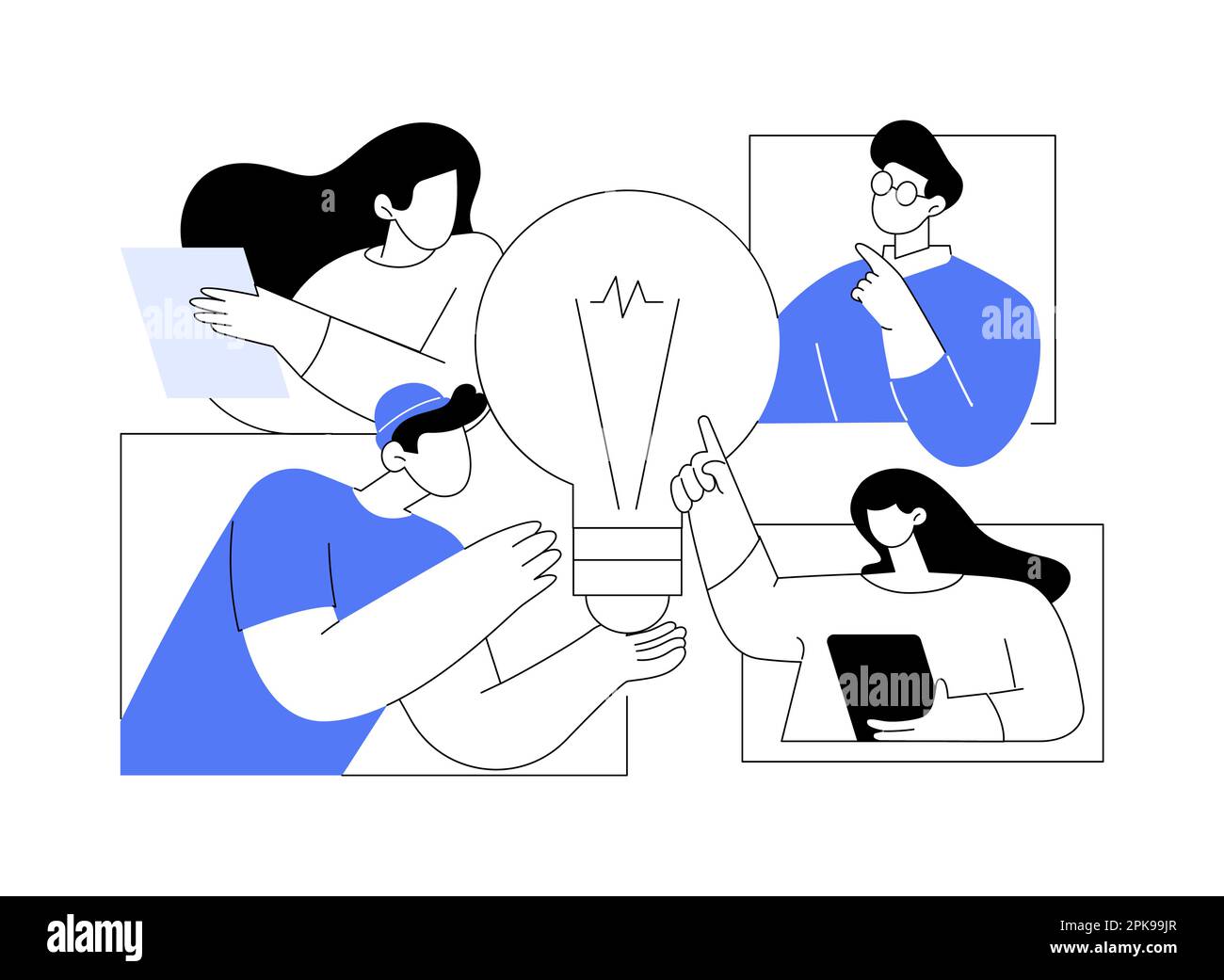 Focus groups abstract concept vector illustration Stock Vector Image ...