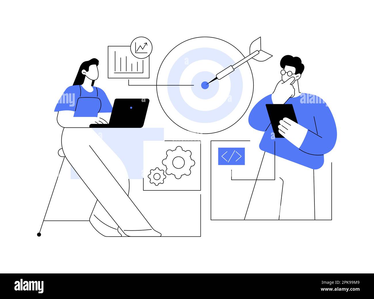 Business objectives abstract concept vector illustration Stock Vector ...