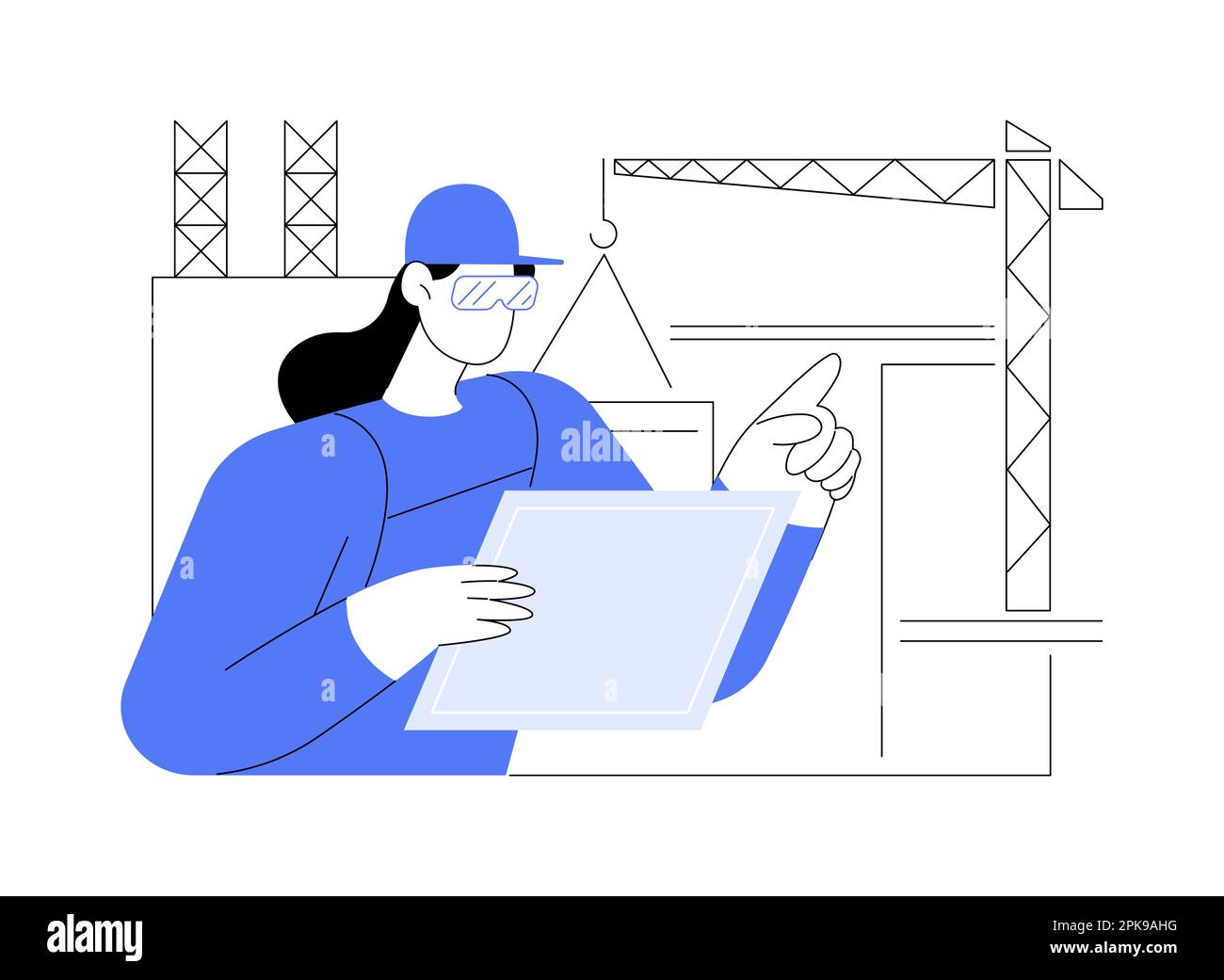 Civil engineer abstract concept vector illustration Stock Vector Image ...