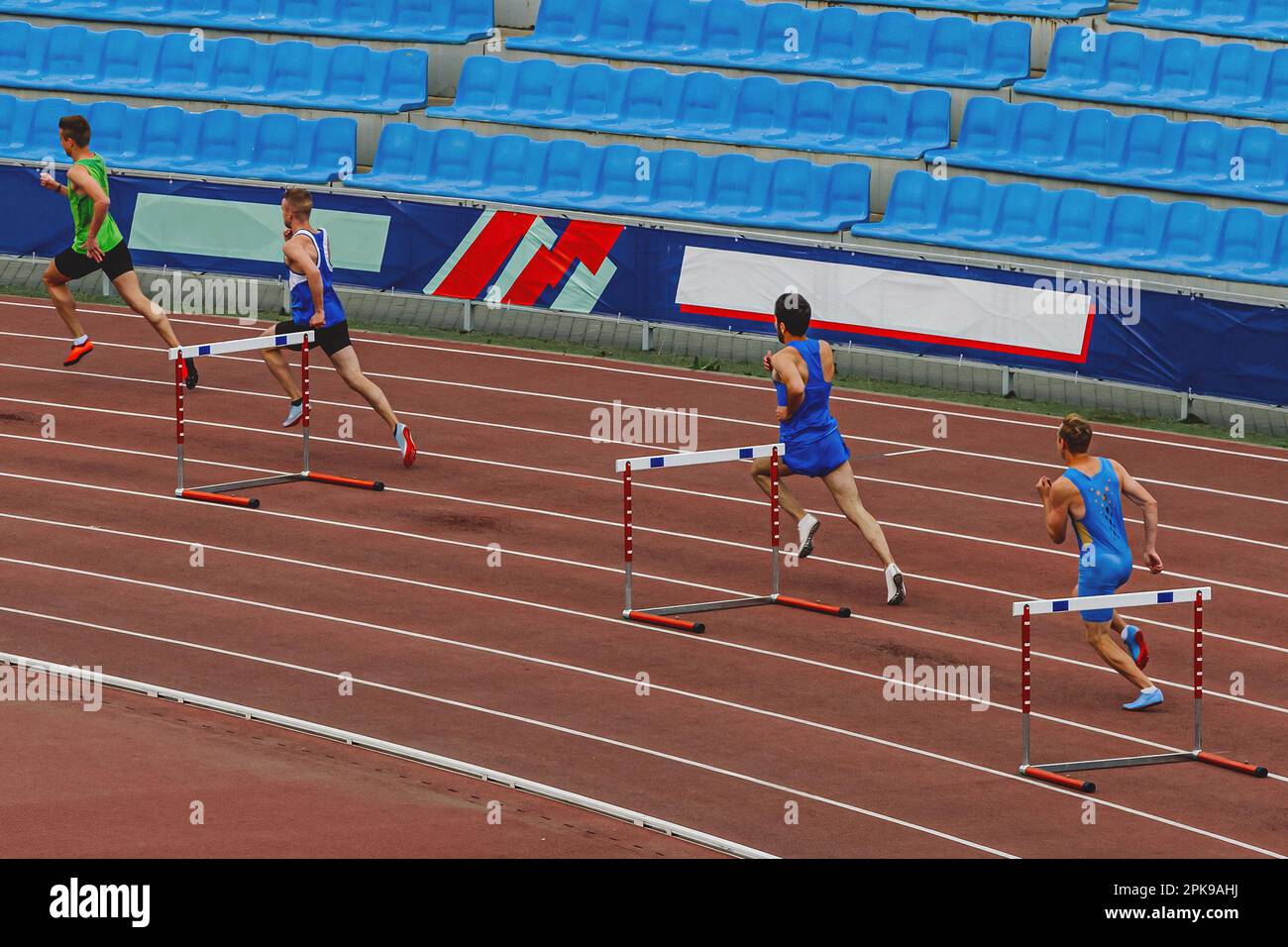 Stadium seats running track hi-res stock photography and images - Alamy