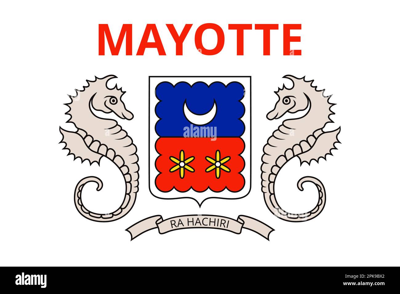 Flag of Mayotte Stock Vector Image & Art - Alamy