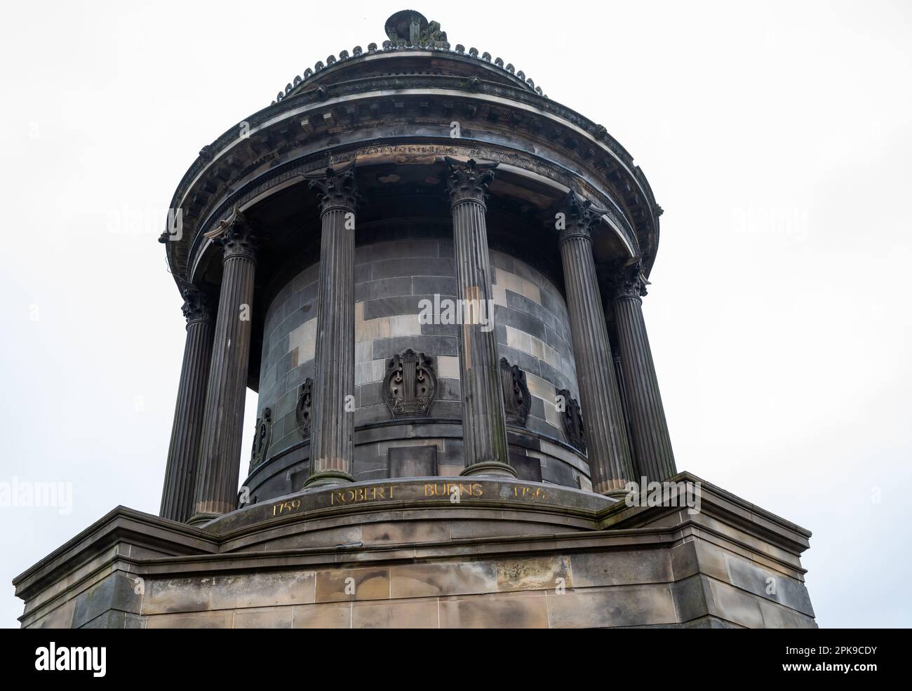 Burns Monument In Edinburgh, Scotland Stock Photo - Alamy