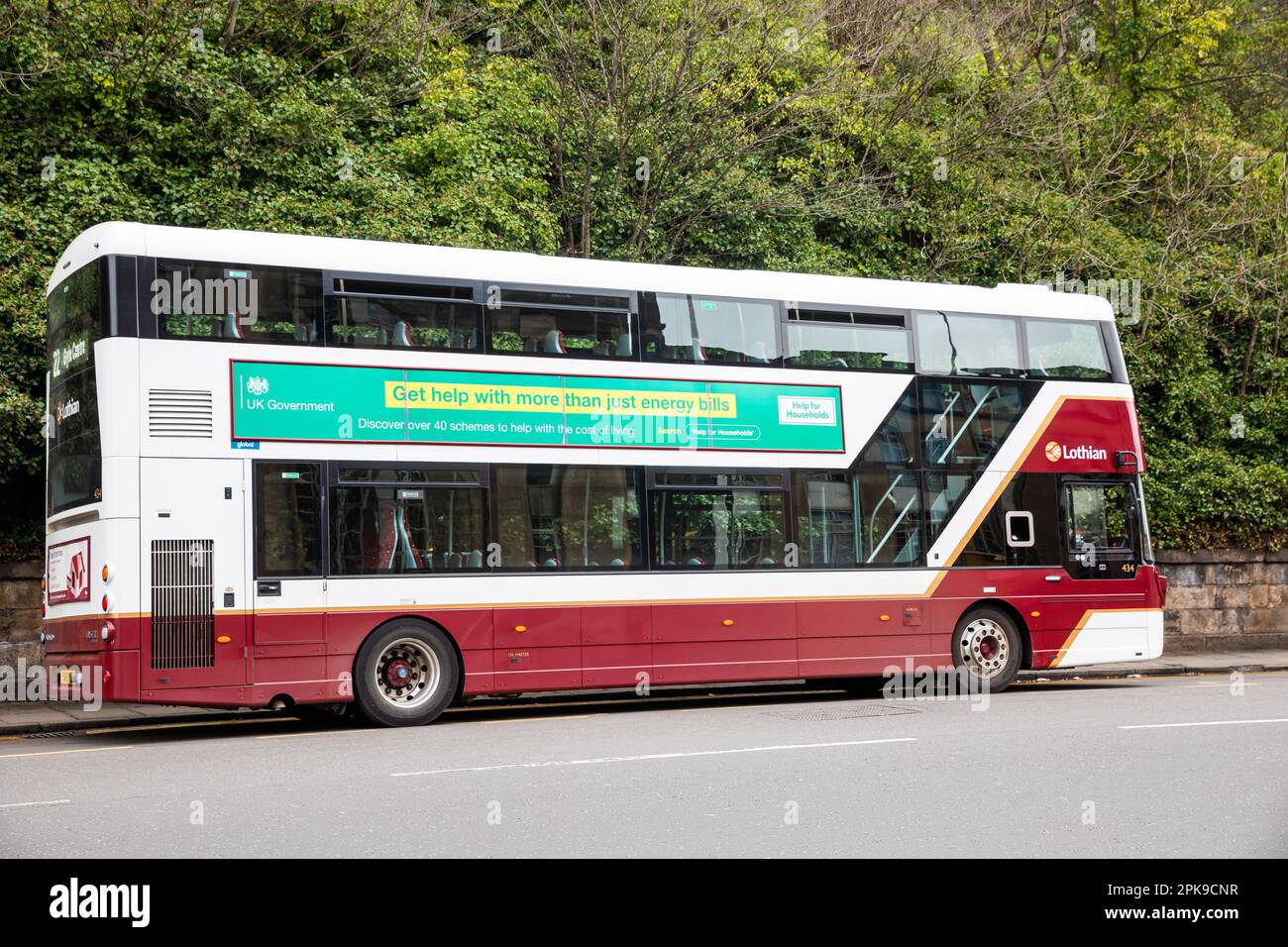Double decker Bus in Edinburgh, Scotland Stock Photo - Alamy