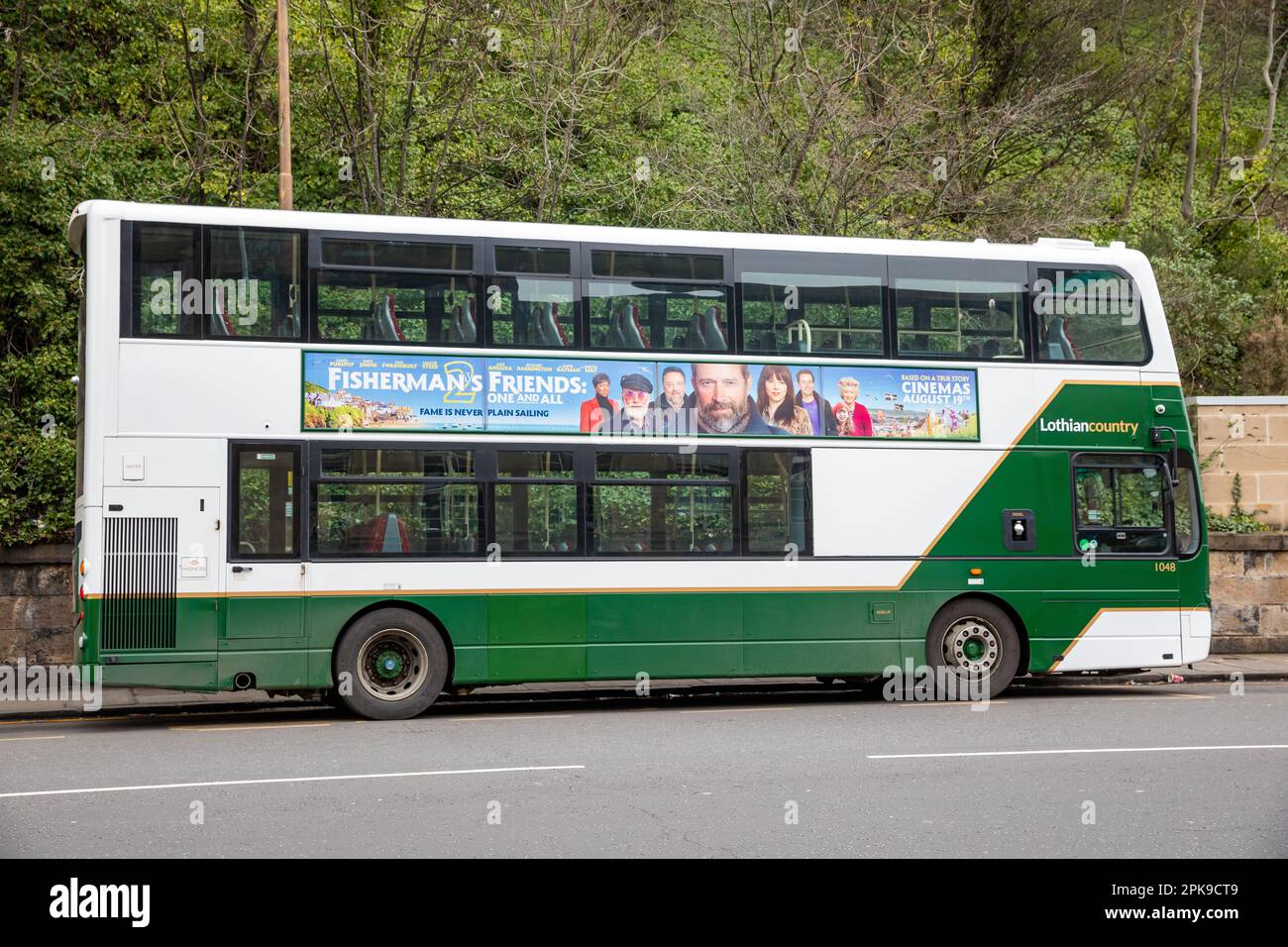 Double decker Bus in Edinburgh, Scotland Stock Photo - Alamy