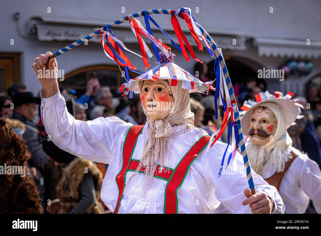 Carnival parade "Maschkera". Mittenwald, Bavaria, Germany Stock Photo ...