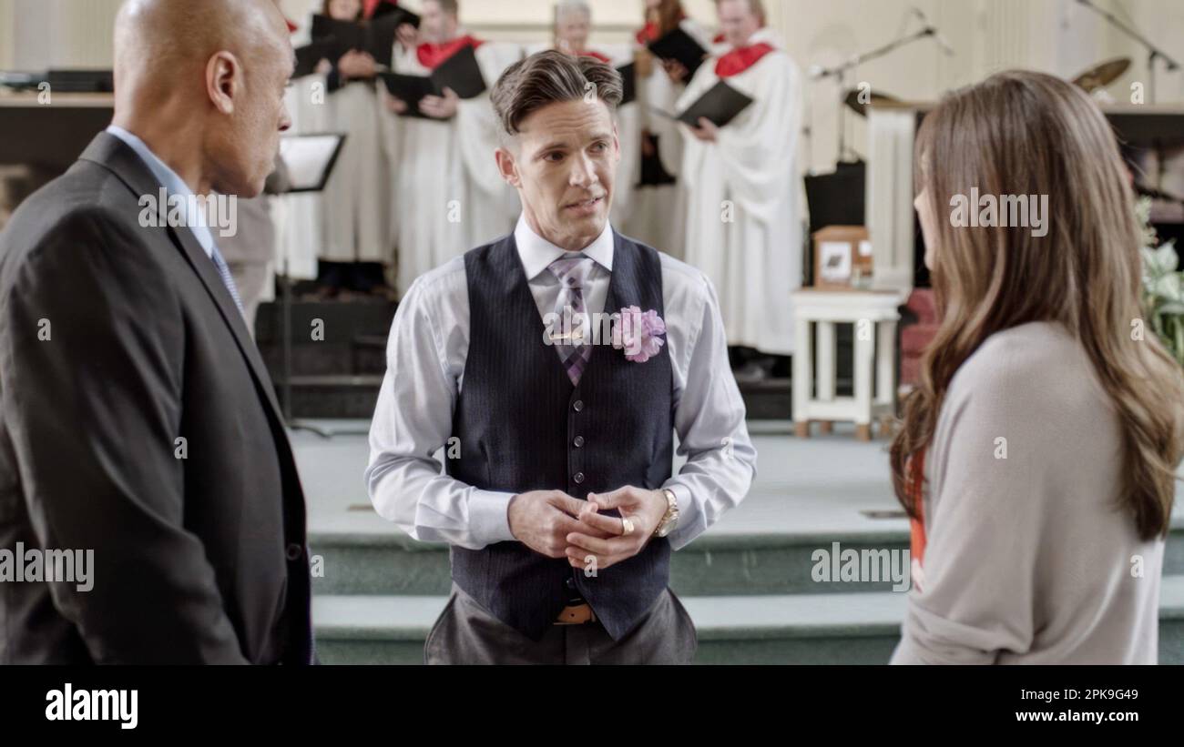 MAKING HIM FAMOUS, from left: Cornelius Muller, Joseph Gray, Morgan Graham, 2023. © Atlas ...