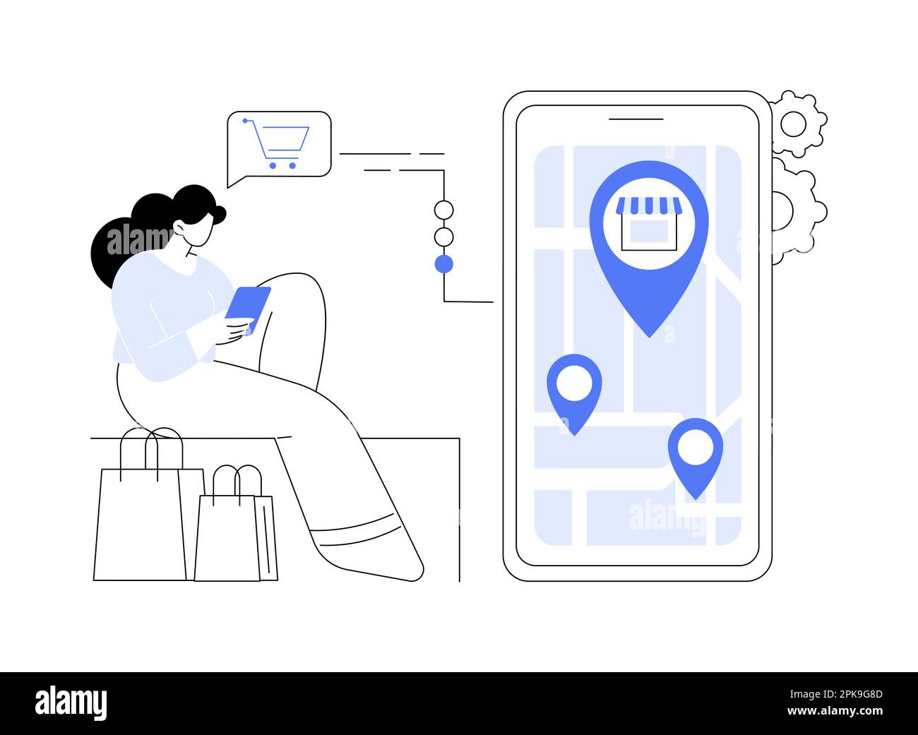 Store locator abstract concept vector illustration Stock Vector Image ...