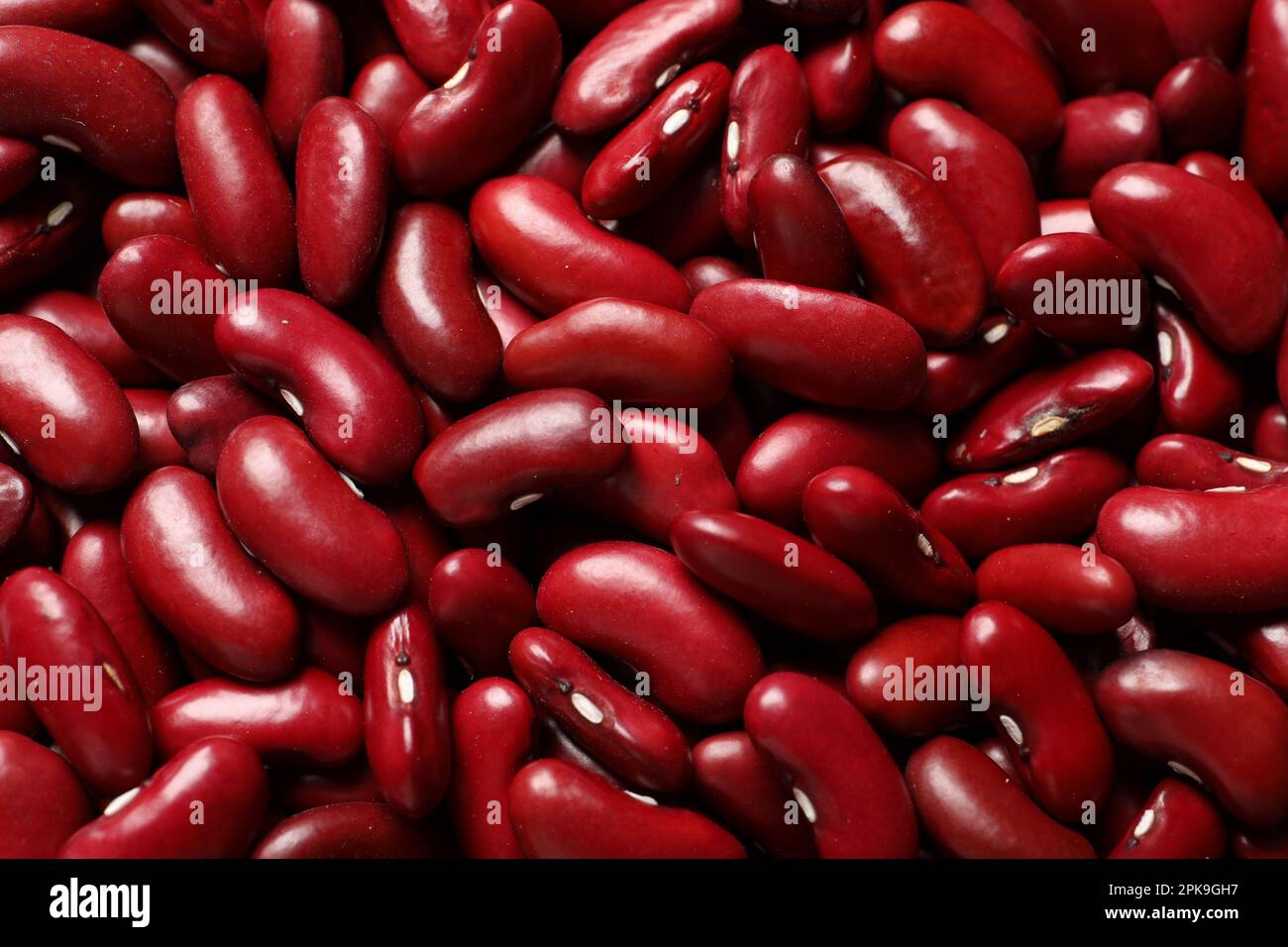 Top view of raw red kidney beans as background Stock Photo - Alamy
