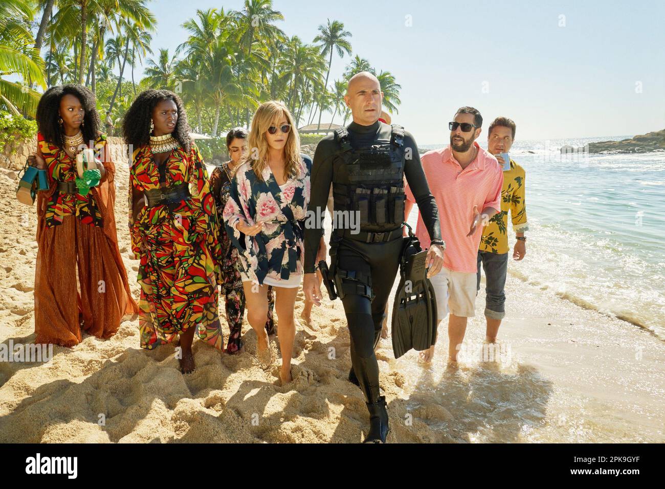 MURDER MYSTERY 2, from left: Zurin Villanueva, Jodie Turner-Smith ...