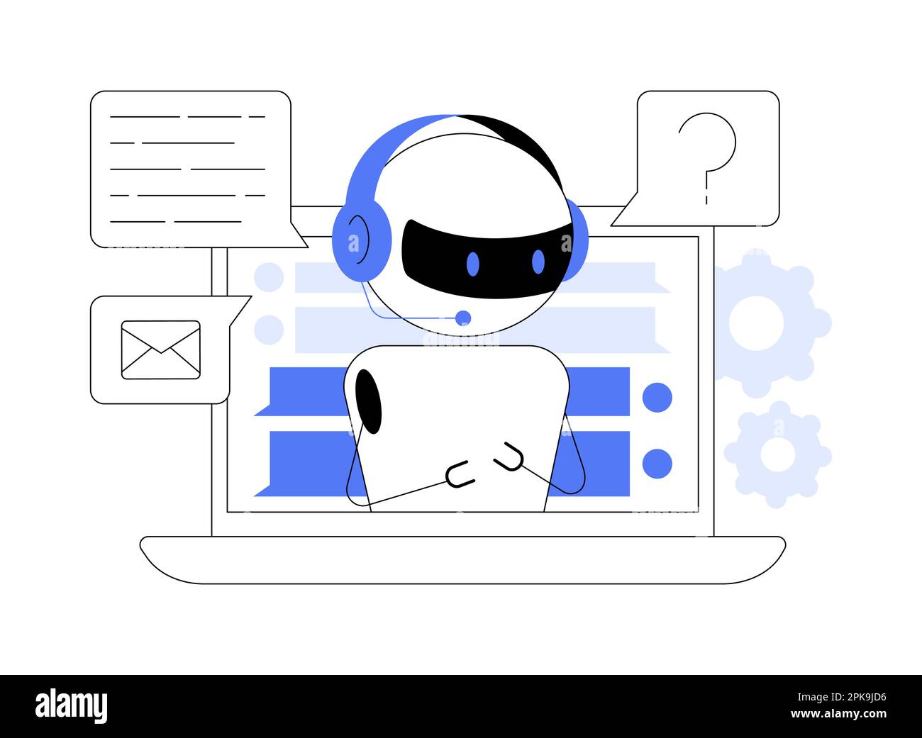 Chatbot Artificial Intelligence abstract concept vector illustration ... Chatbot Artificial Intelligence abstract concept vector illustration ...
