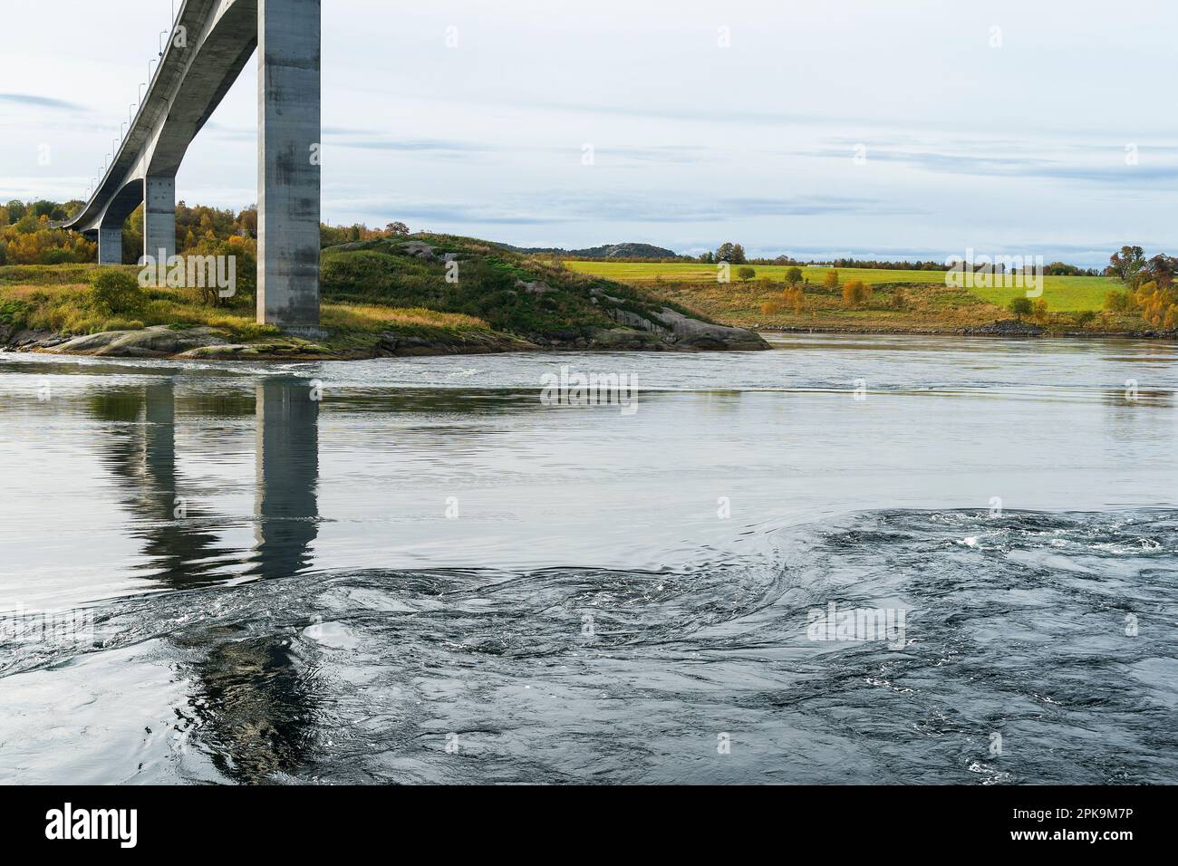 Norway, Atlantic coast at Kystriksveien, coastal road Fv17 ...
