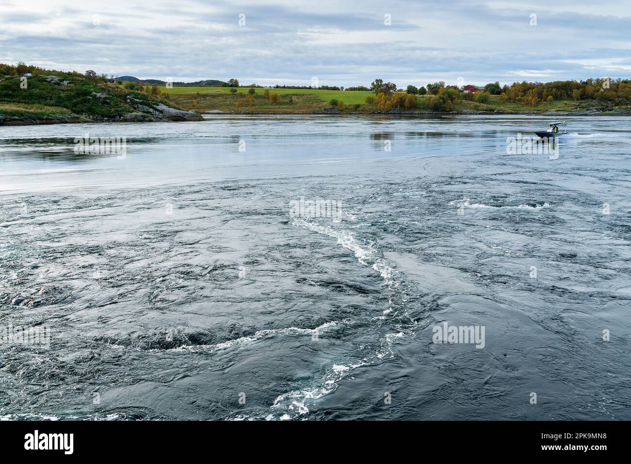 Norway, Atlantic coast at Kystriksveien, coastal road Fv17 ...