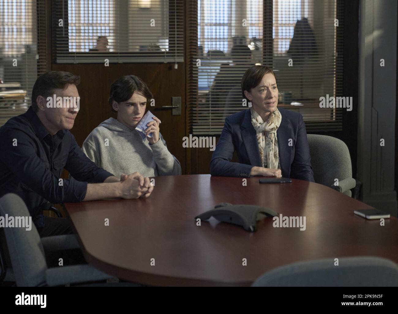 ACCUSED, from left: Shawn Doyle, Liam MacDonald, Molly Parker, 'Laura's ...