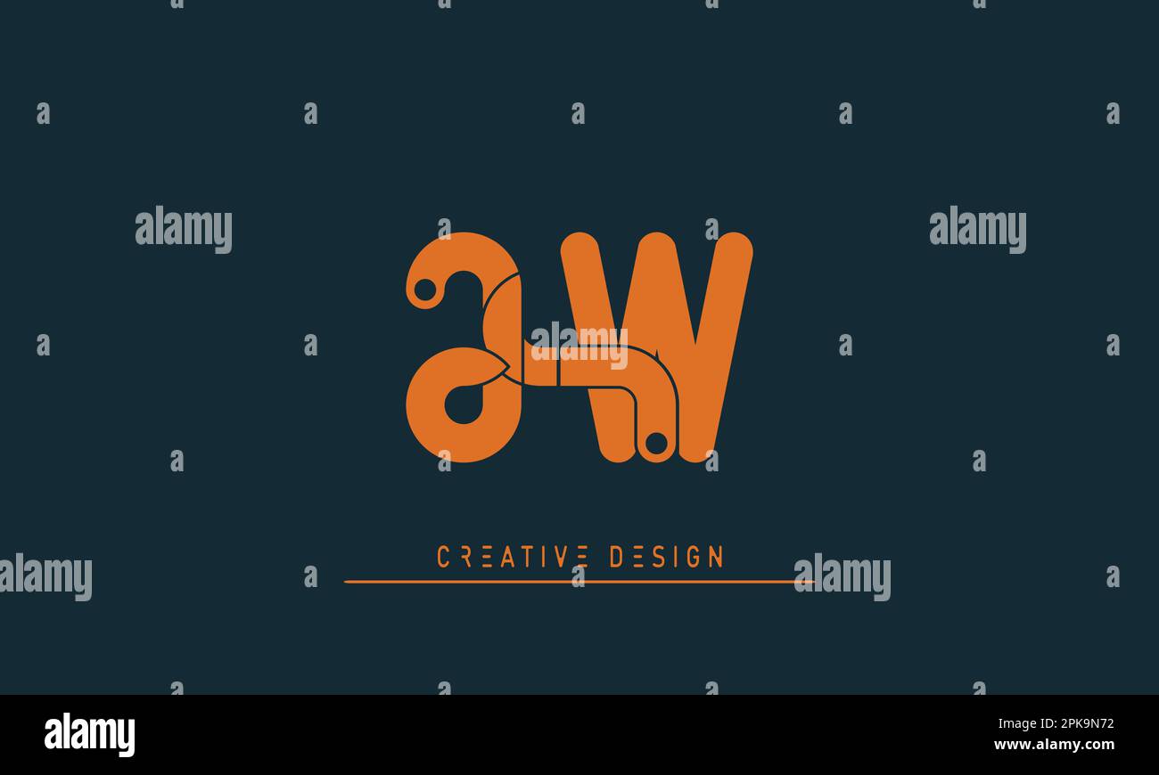 Alphabet letters Initials Monogram logo JW , WJ Stock Vector Image ...