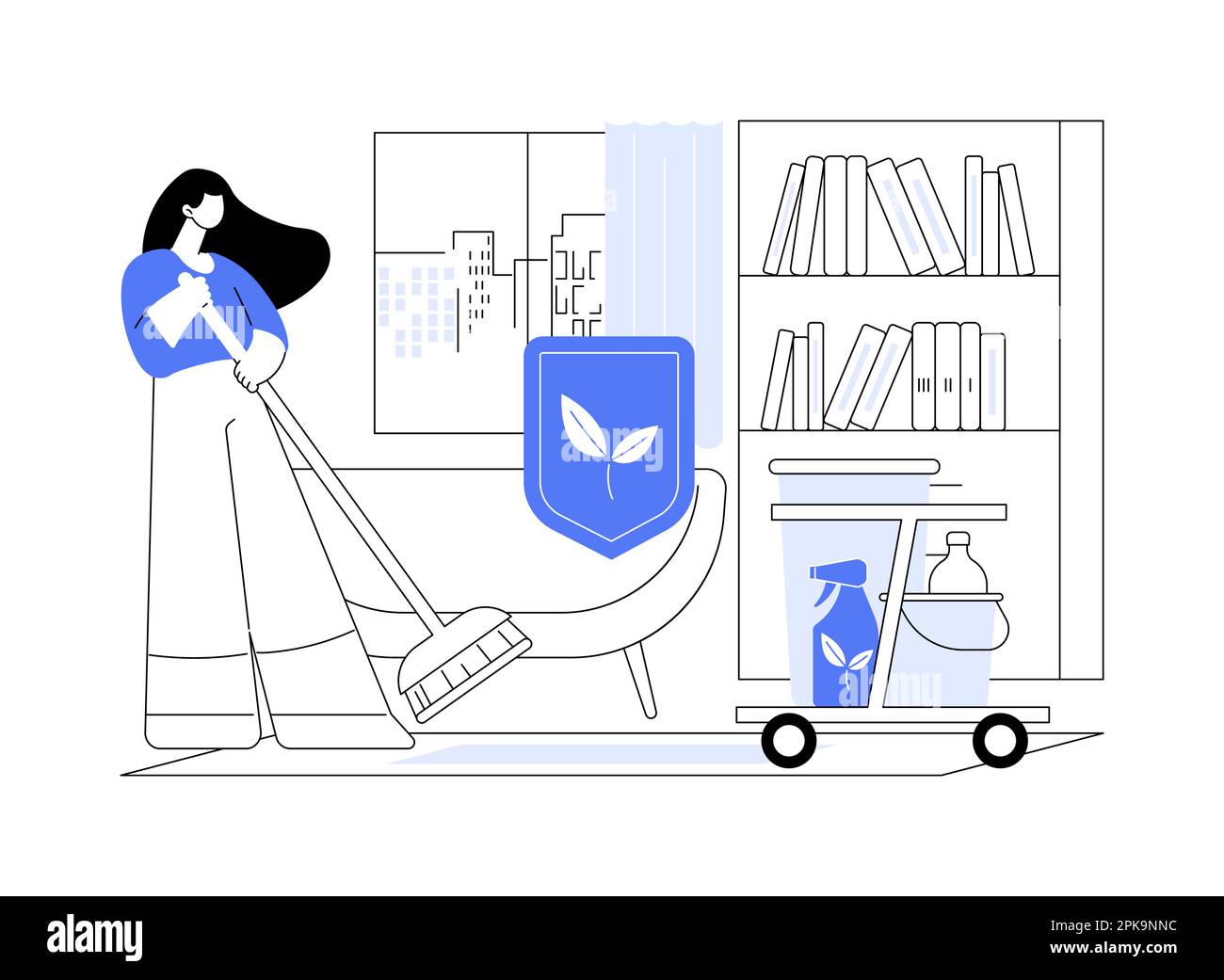 Green cleaning abstract concept vector illustration Stock Vector Image ...