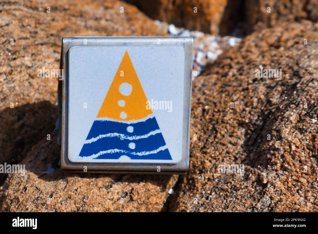 Trail marker of the Cape to Cape Track, a long distance walking track ...