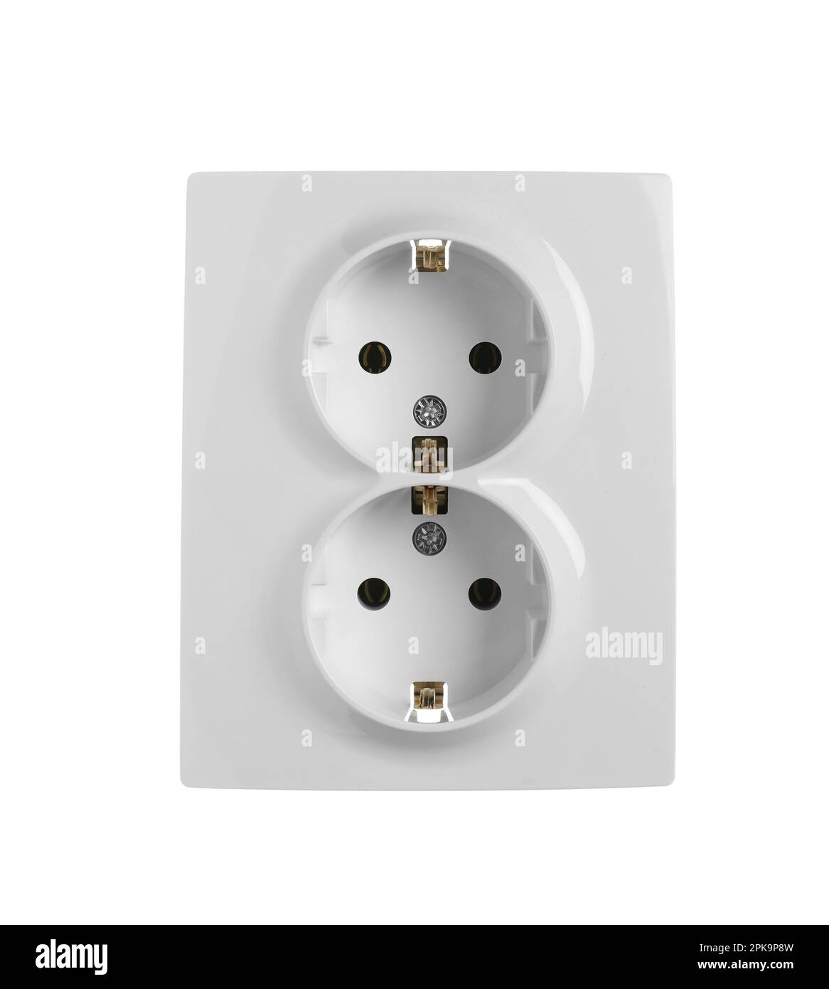 Electric double socket Cut Out Stock Images & Pictures - Alamy