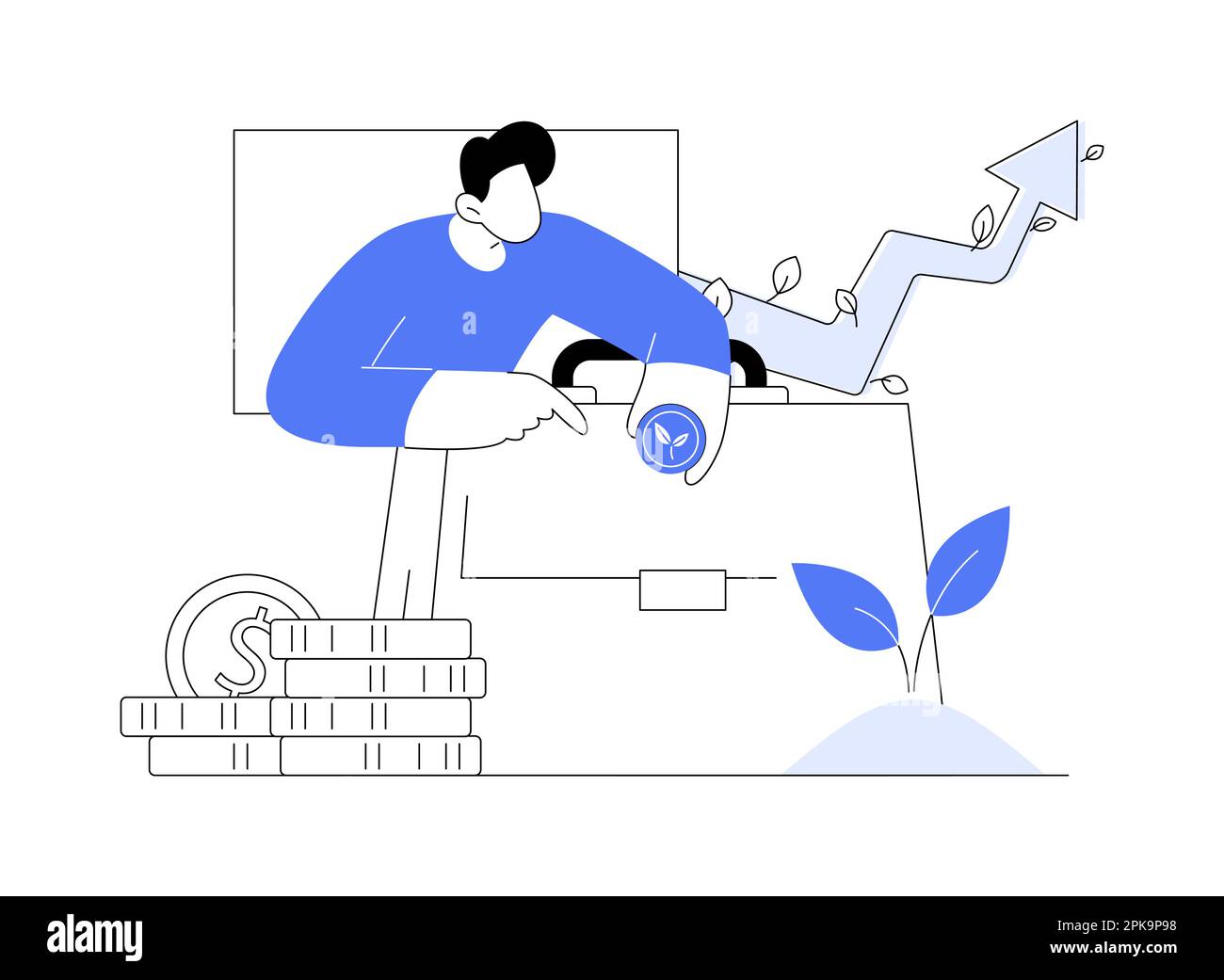 Sustainable business abstract concept vector illustration Stock Vector ...