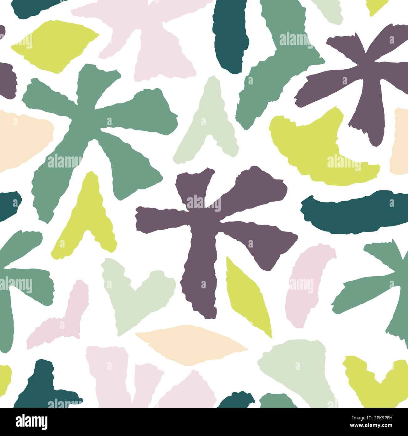 Seamless Repeat pattern contemporary hand drawn abstract texture ...