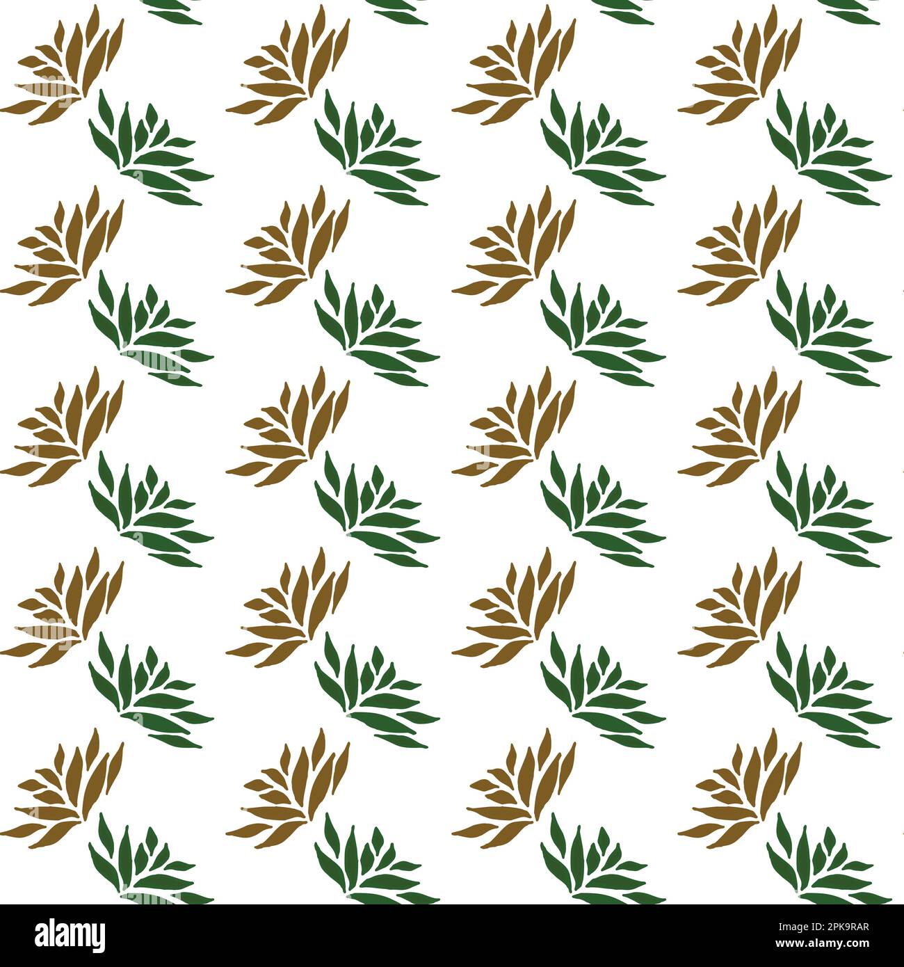 Green tropical leaf pattern Cut Out Stock Images & Pictures - Alamy