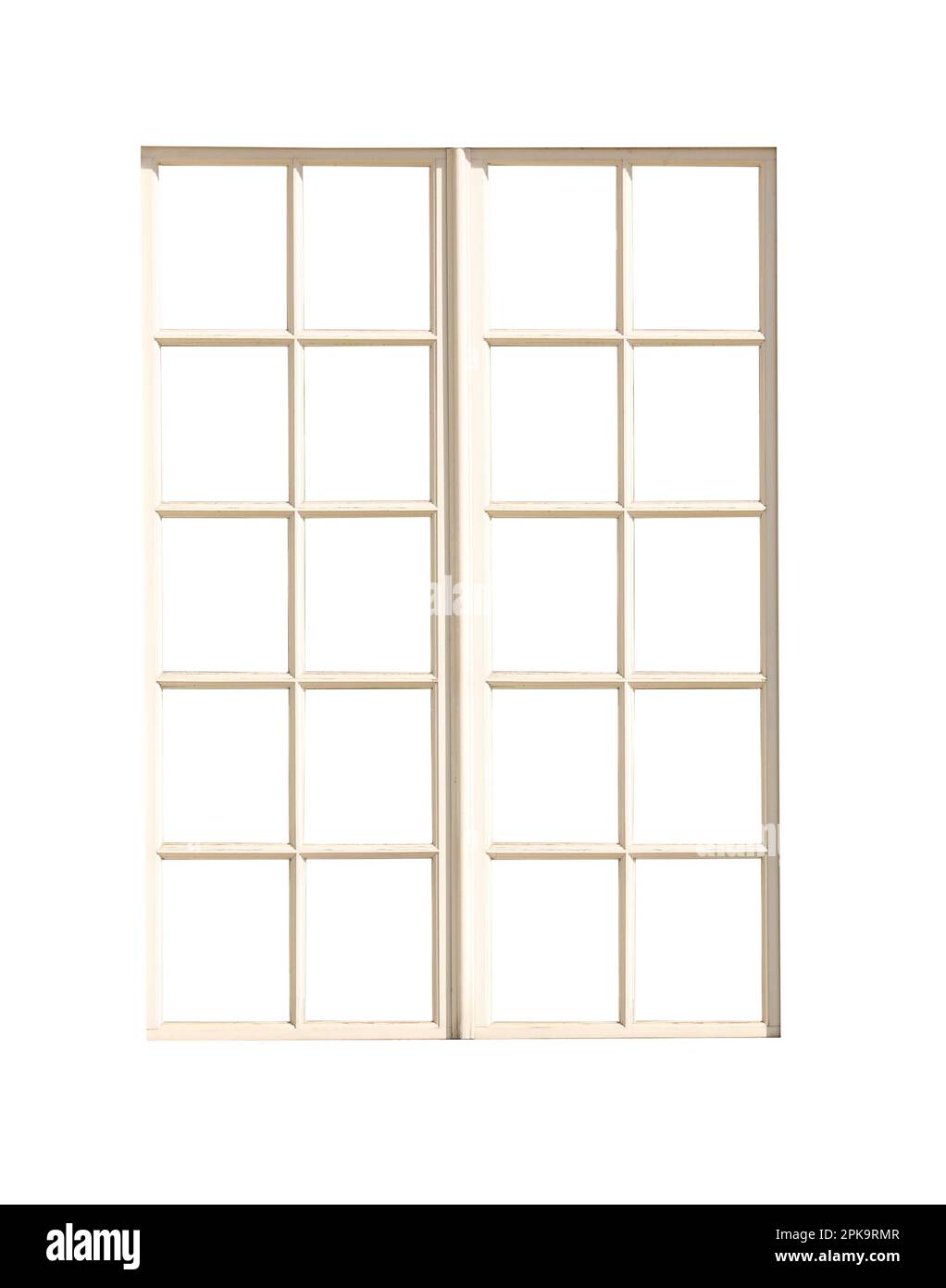 Beautiful beige window frame isolated on white Stock Photo - Alamy