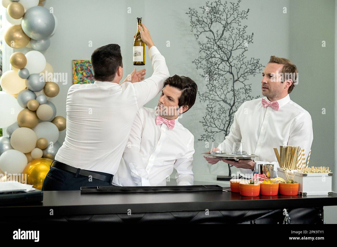 PARTY DOWN, from left: Ken Marino, Adam Scott, Ryan Hansen, 'Jack Botty ...