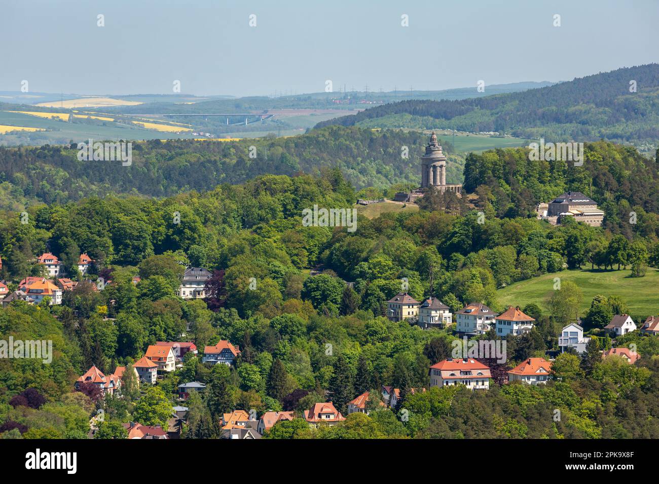 06.05.2018, Germany, Thuringia, Eisenach - View of Eisenach from ...