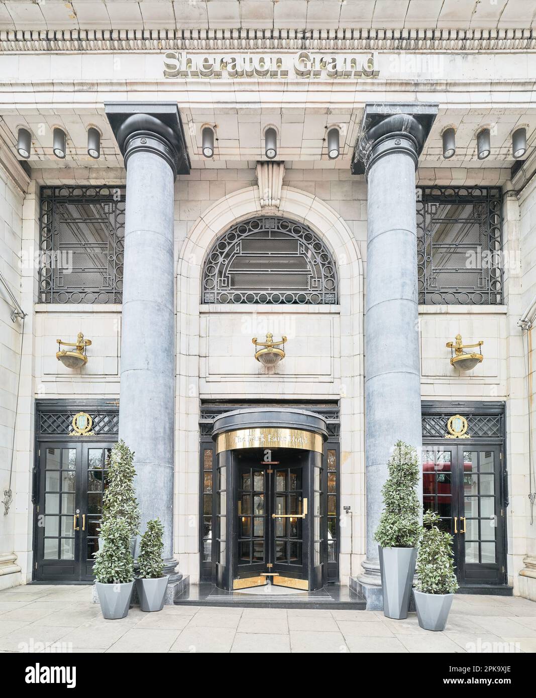 The Sheraton Grand Park Lane hotel, Piccadilly, London, England Stock ...