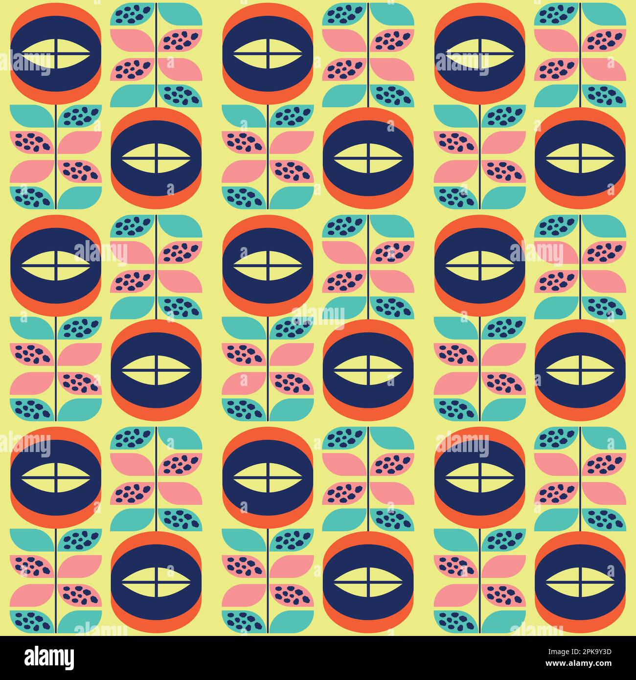 Pastel retro pattern hi-res stock photography and images - Alamy