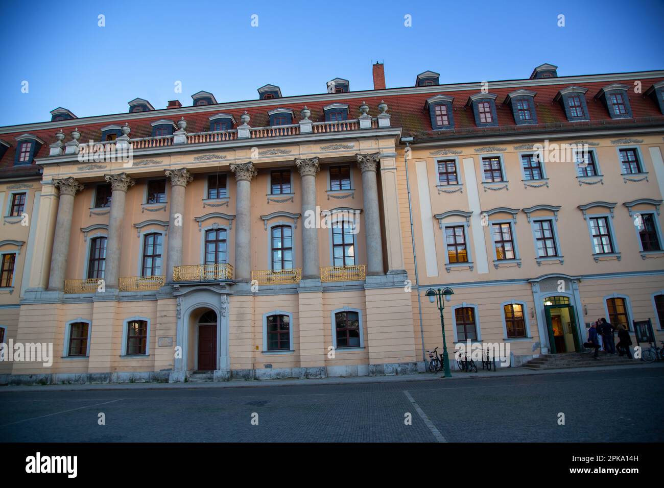 06.05.2018, Germany, Thuringia, Weimar - Main building (1770) of the ...