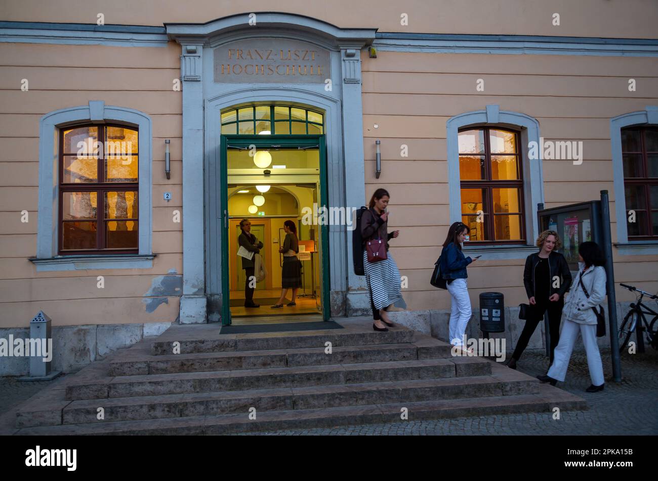 06.05.2018, Germany, Thuringia, Weimar - Main building (1770) of the ...
