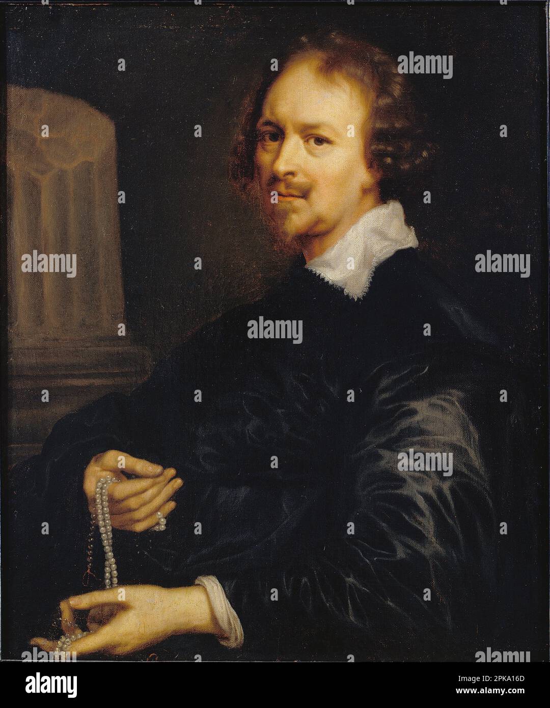 Portrait of a Man 1655 by Adriaen Hanneman Stock Photo - Alamy