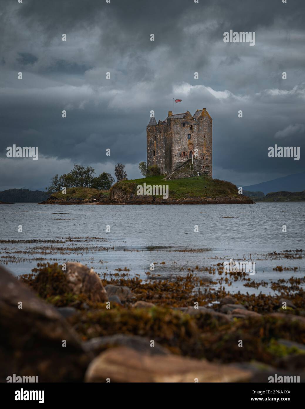 Castle Stalker, Scotland, United Kingdom, Europe Stock Photo - Alamy