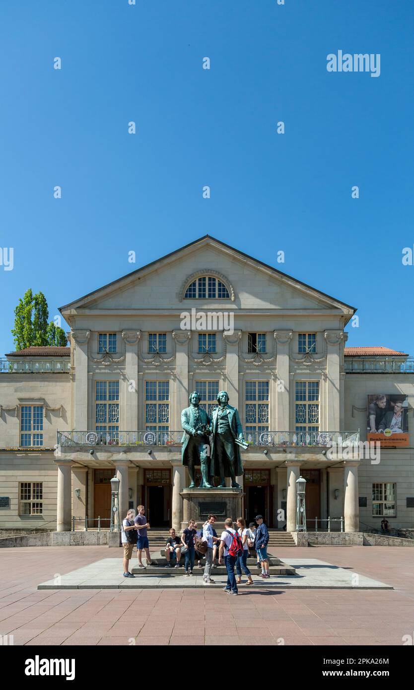 07.05.2018, Germany, Thuringia, Weimar - German National Theatre and ...