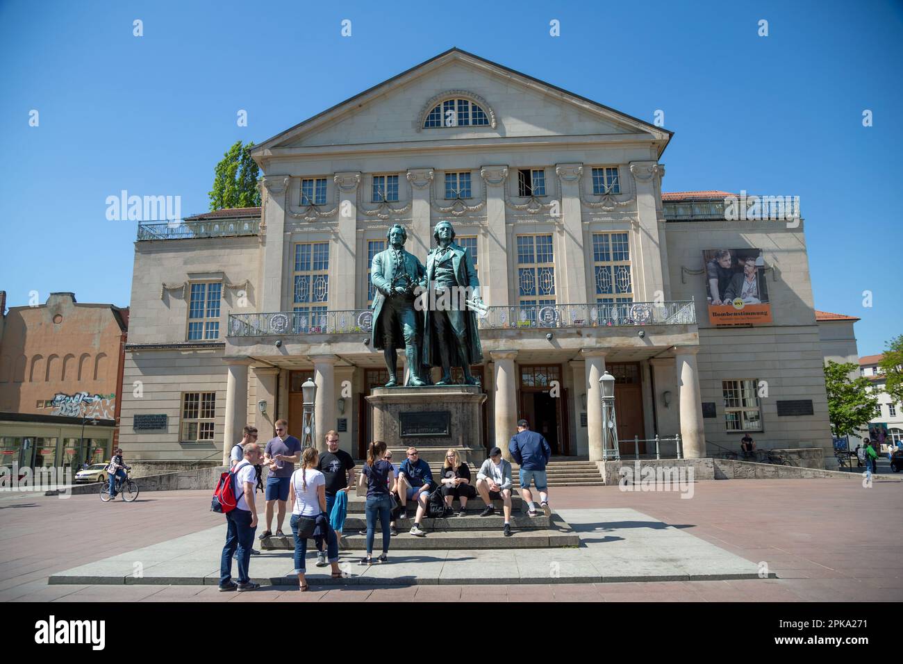 07.05.2018, Germany, Thuringia, Weimar - German National Theatre and ...