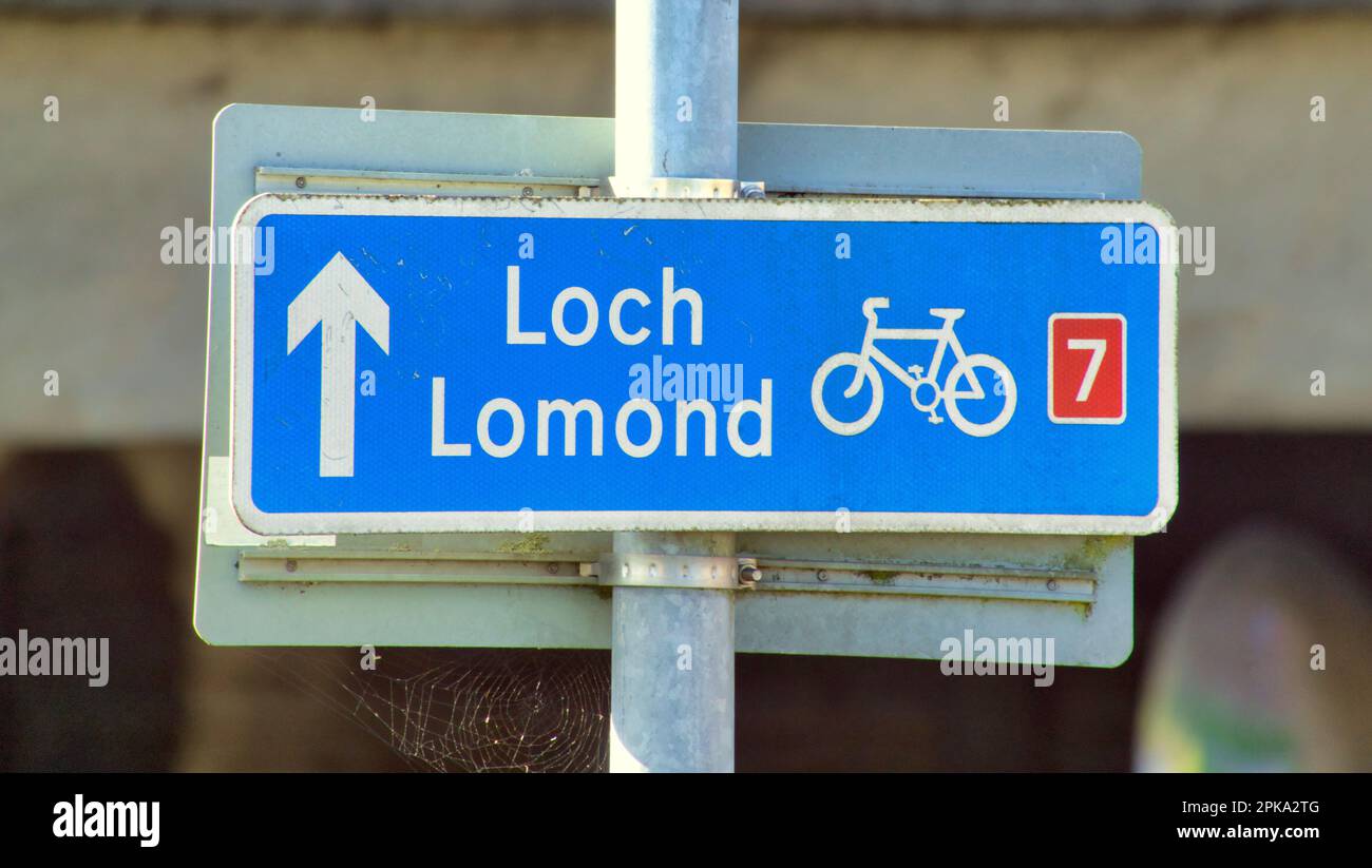 Ncr cycle route 7 sign hi-res stock photography and images - Alamy