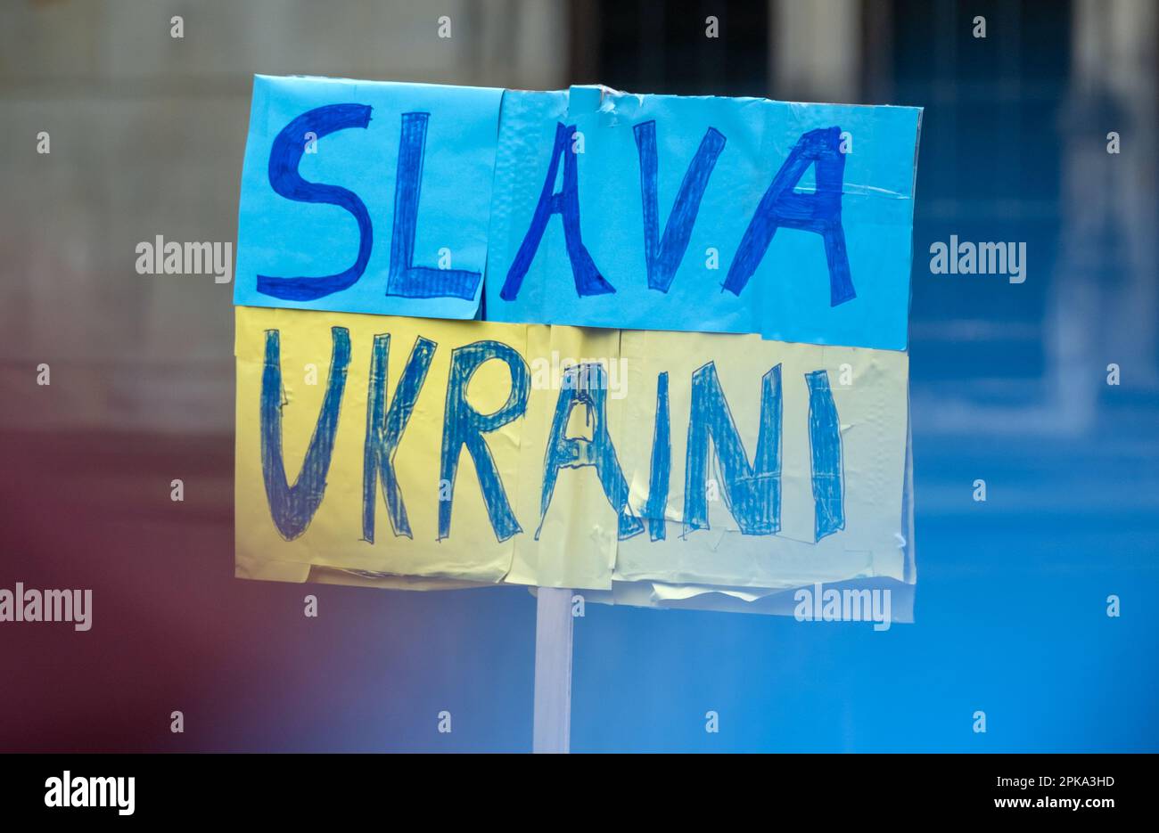 Slava ukraini flag hi-res stock photography and images - Alamy