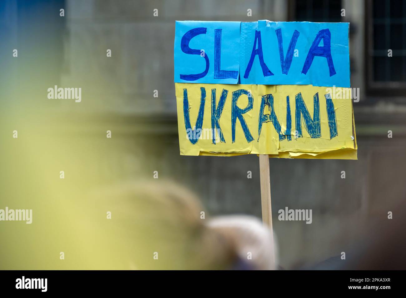 Slava ukraini flag hi-res stock photography and images - Alamy