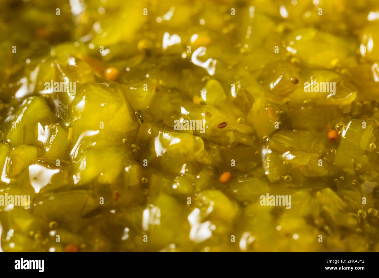 Homemade Sweet Pickle Relish Ready to Use Stock Photo - Alamy