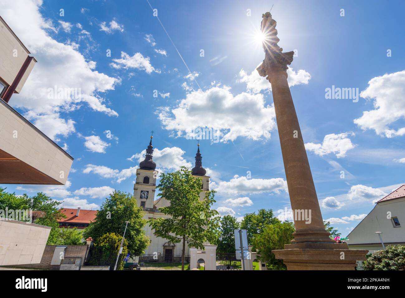 Uhersky Brod (Ungarisch Brod), duminican convent with the Church of the ...