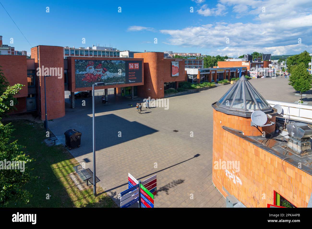 Pedestrian zone in zlinsky hi-res stock photography and images - Alamy