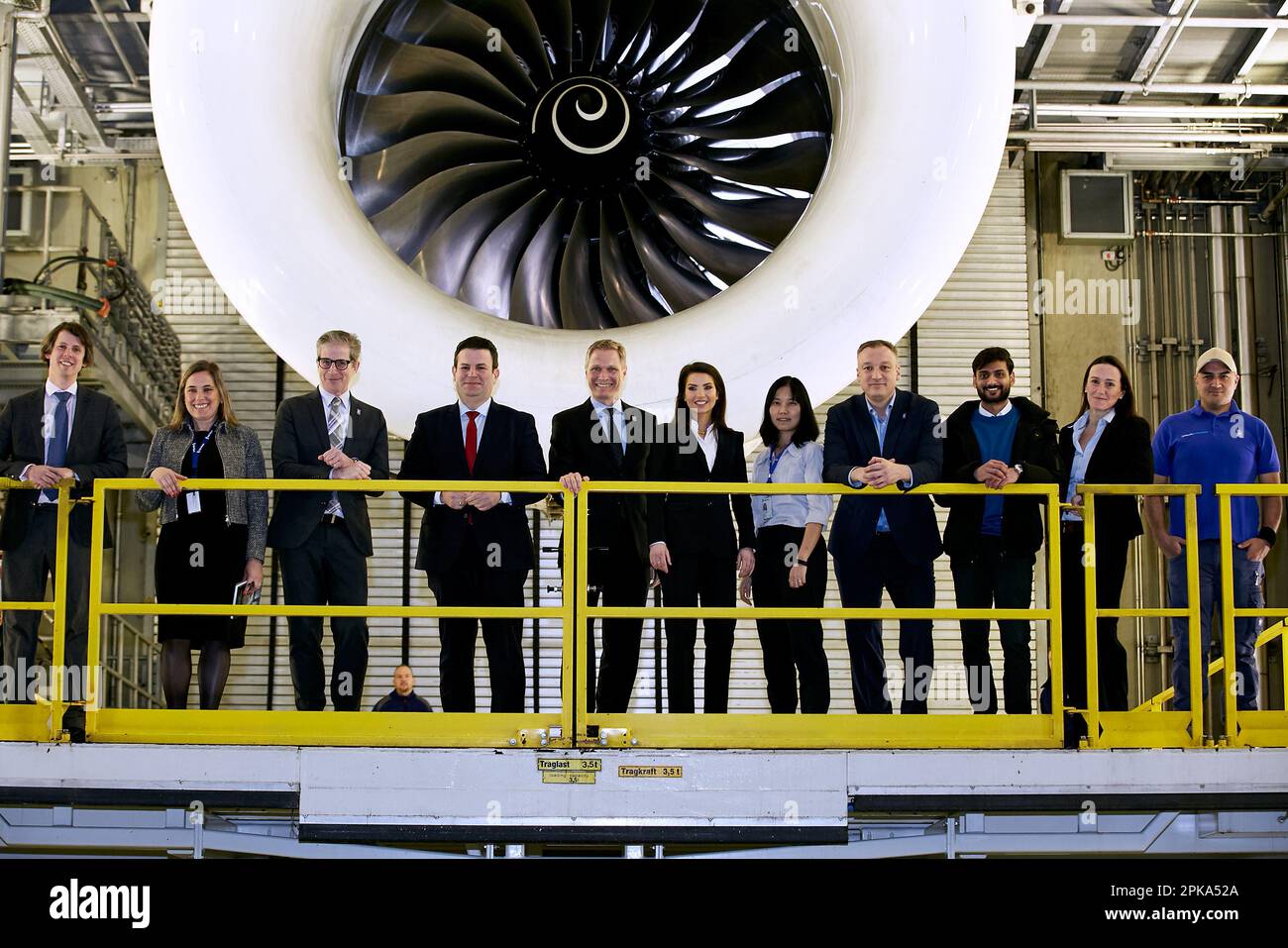 28.02.2023, Germany, Brandenburg, Dahlewitz - Federal Minister of ...