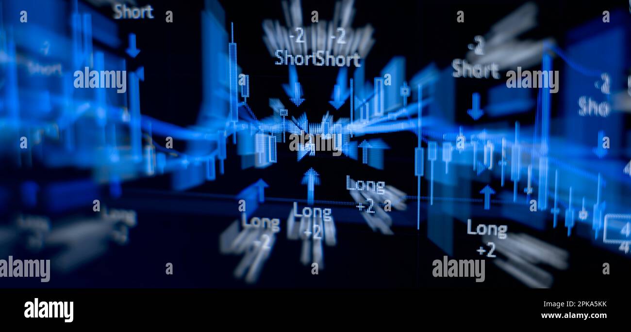 Economy trends background for business idea and all art work design ...