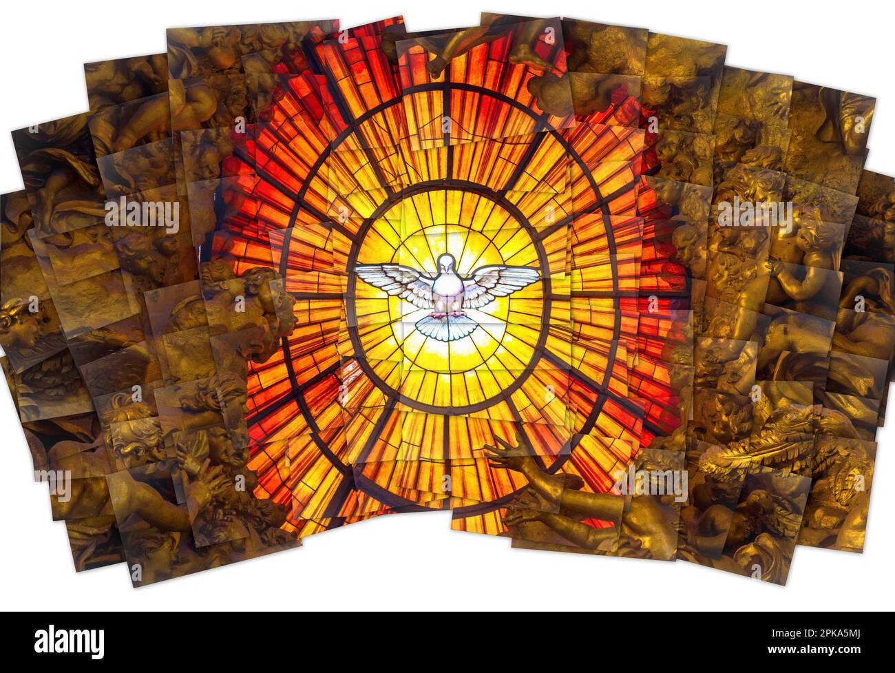 Creative picture of Holy Spirit symbol of peace, love and hope. Concept ...