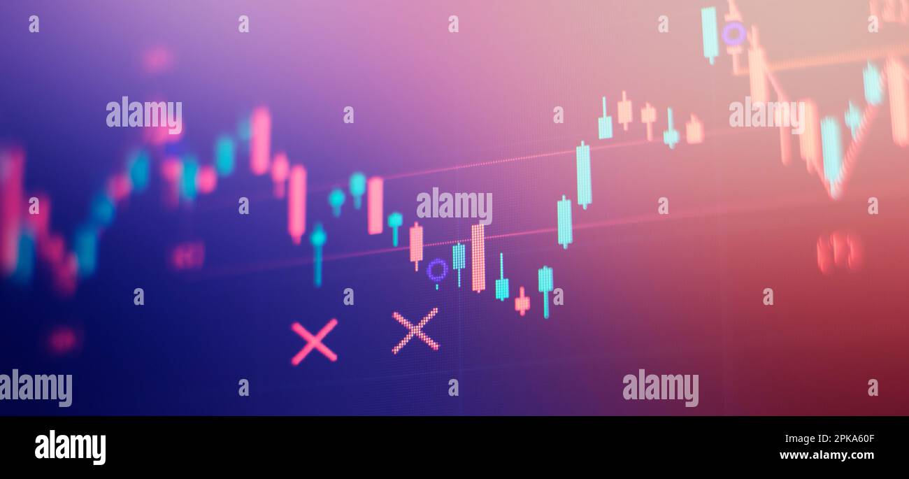 Economy trends background for business idea and all art work design ...