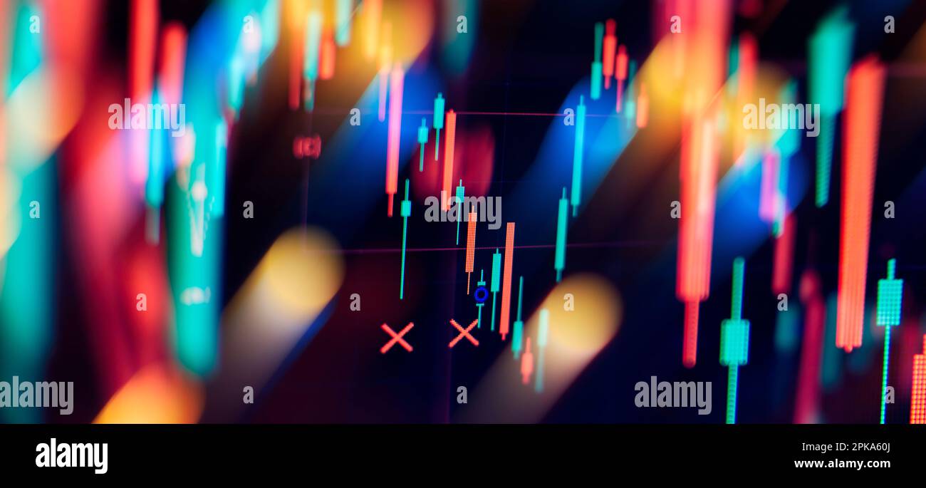 Economy trends background for business idea and all art work design ...