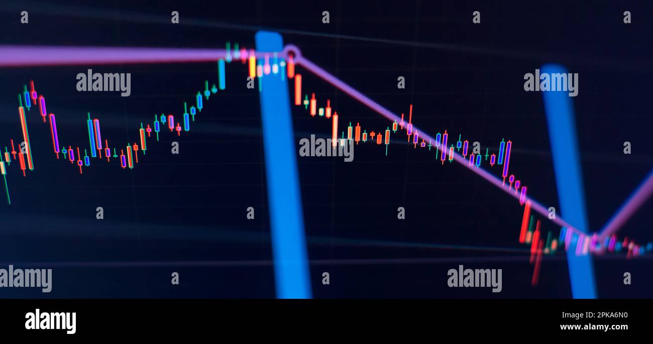 Stock trading, crypto currency background.Charts of financial ... Stock trading, crypto currency background.Charts of financial ...