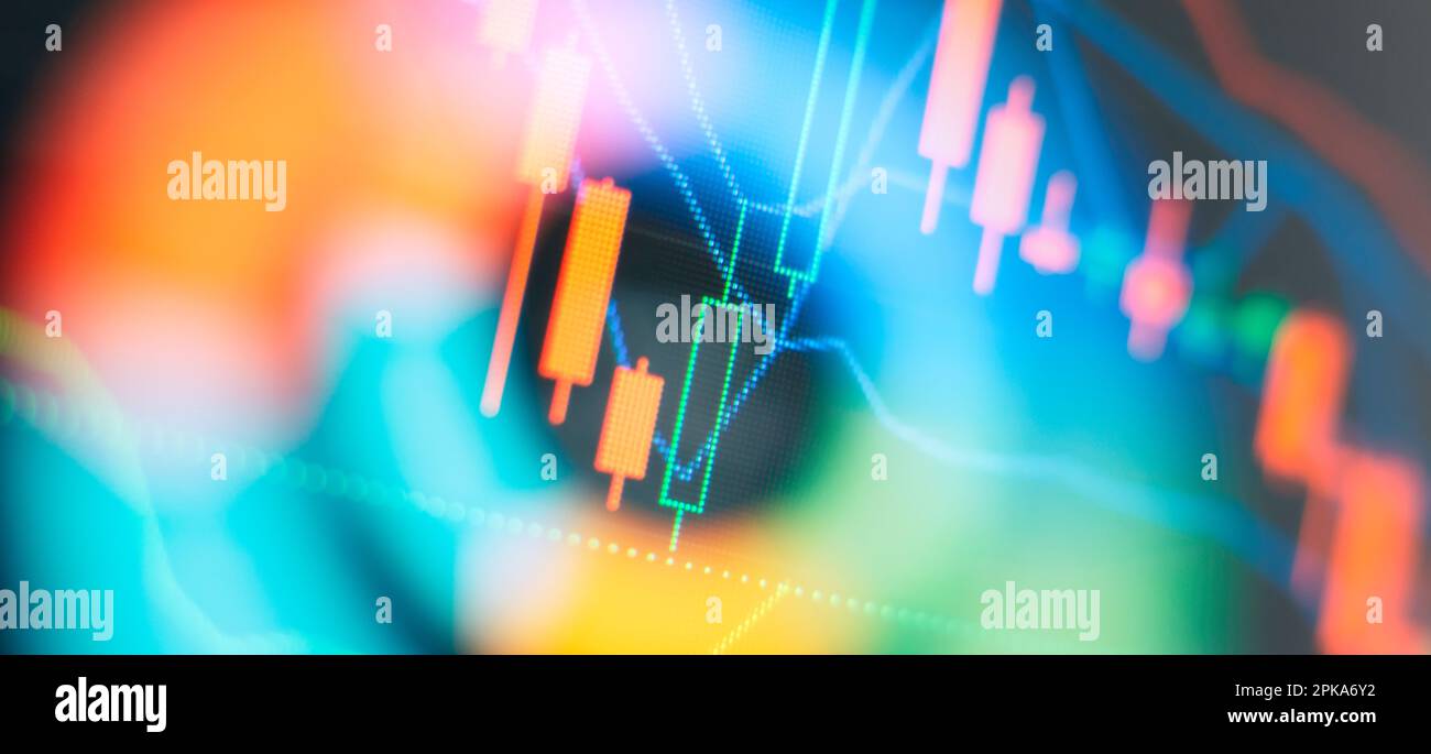 Stock exchange business screen data graph background. Background with ...