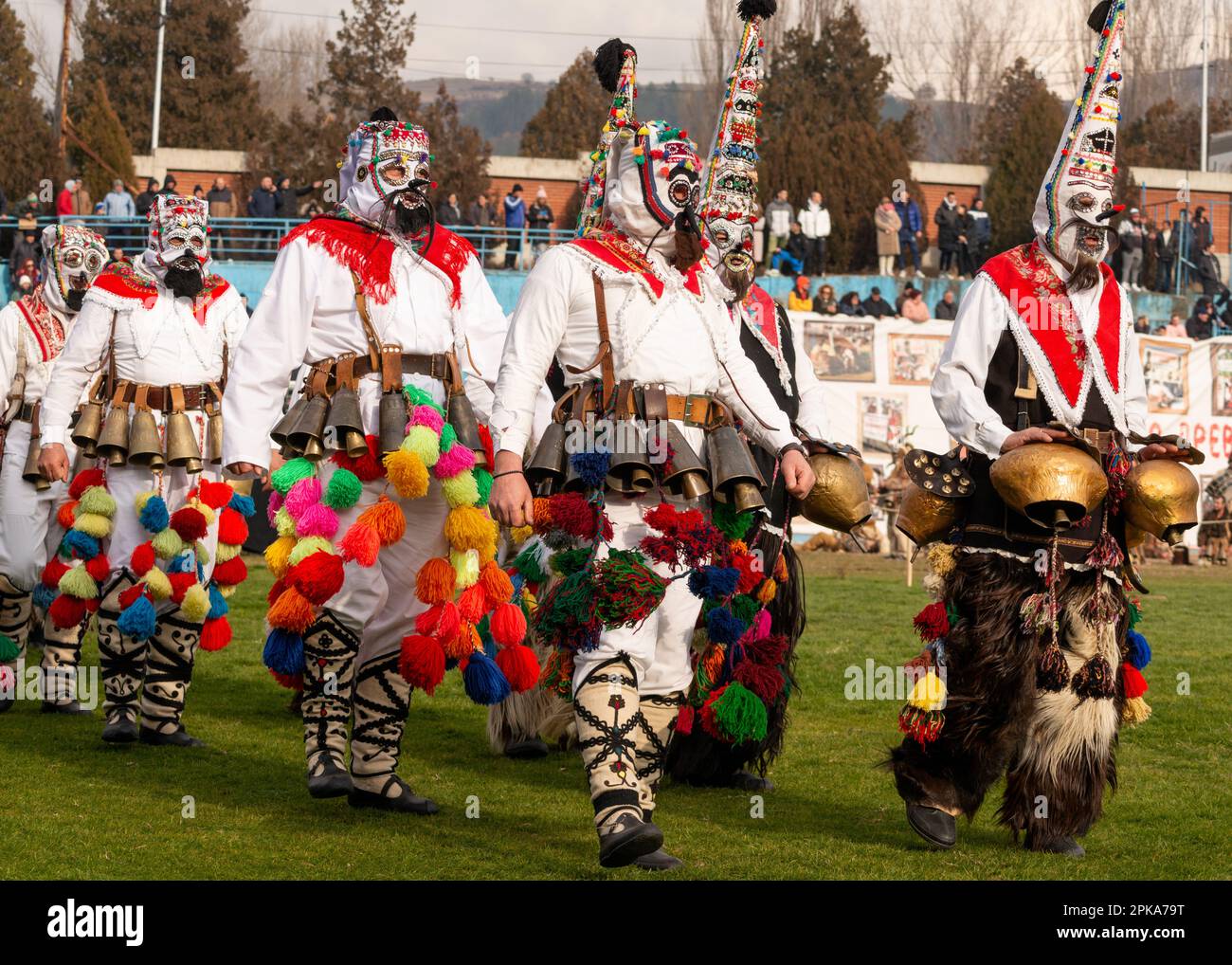 Typical Kukeri Startsi dancers from Sushitsa Village, Central Bulgaria ...