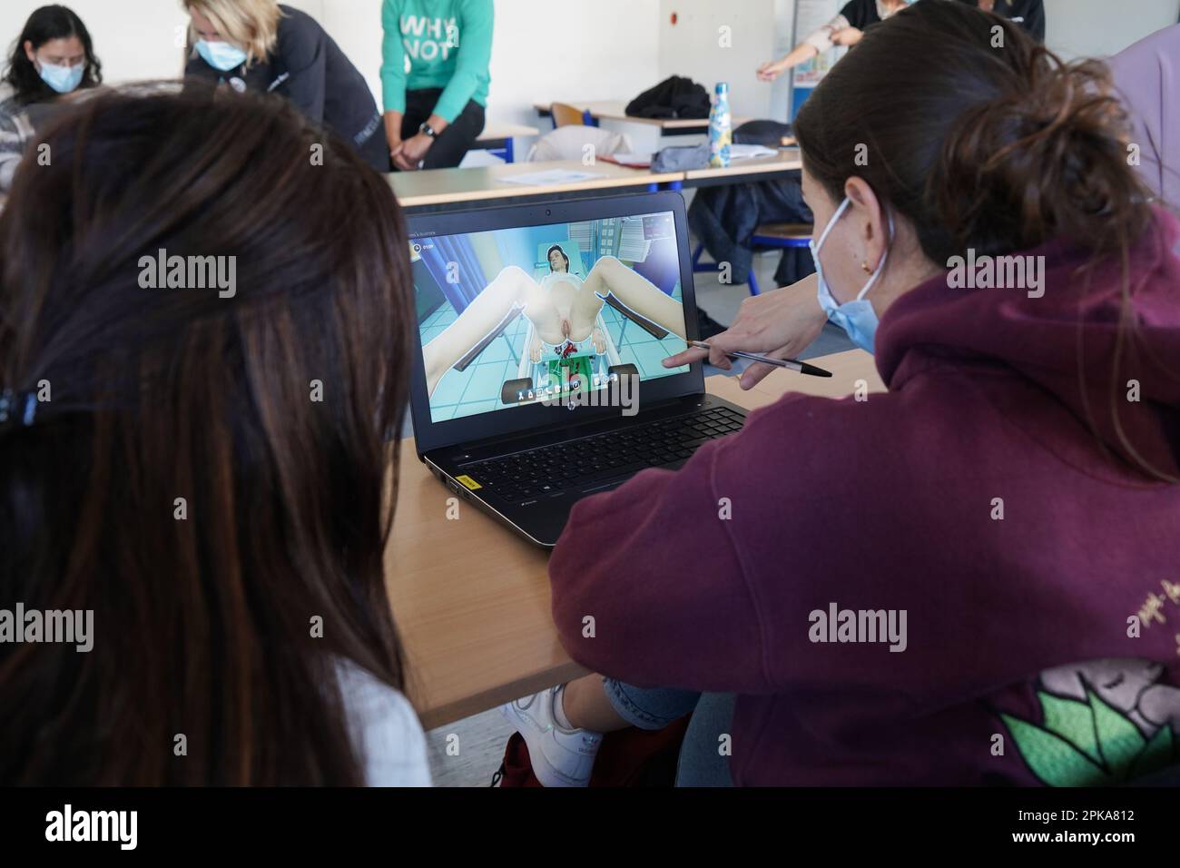 Software screen student hi-res stock photography and images - Alamy